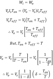 Step Up Chopper - Circuit and Working Principle