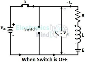 Class-B or Second Quadrant Chopper - Circuit Diagram & Operation